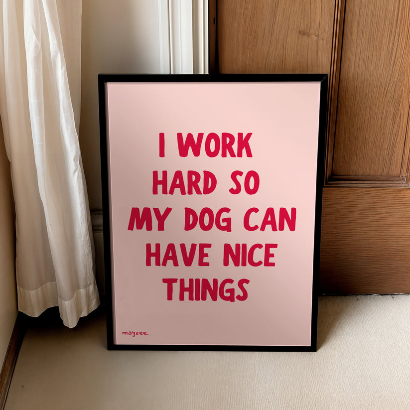 I Work Hard (Red) – Mayzee