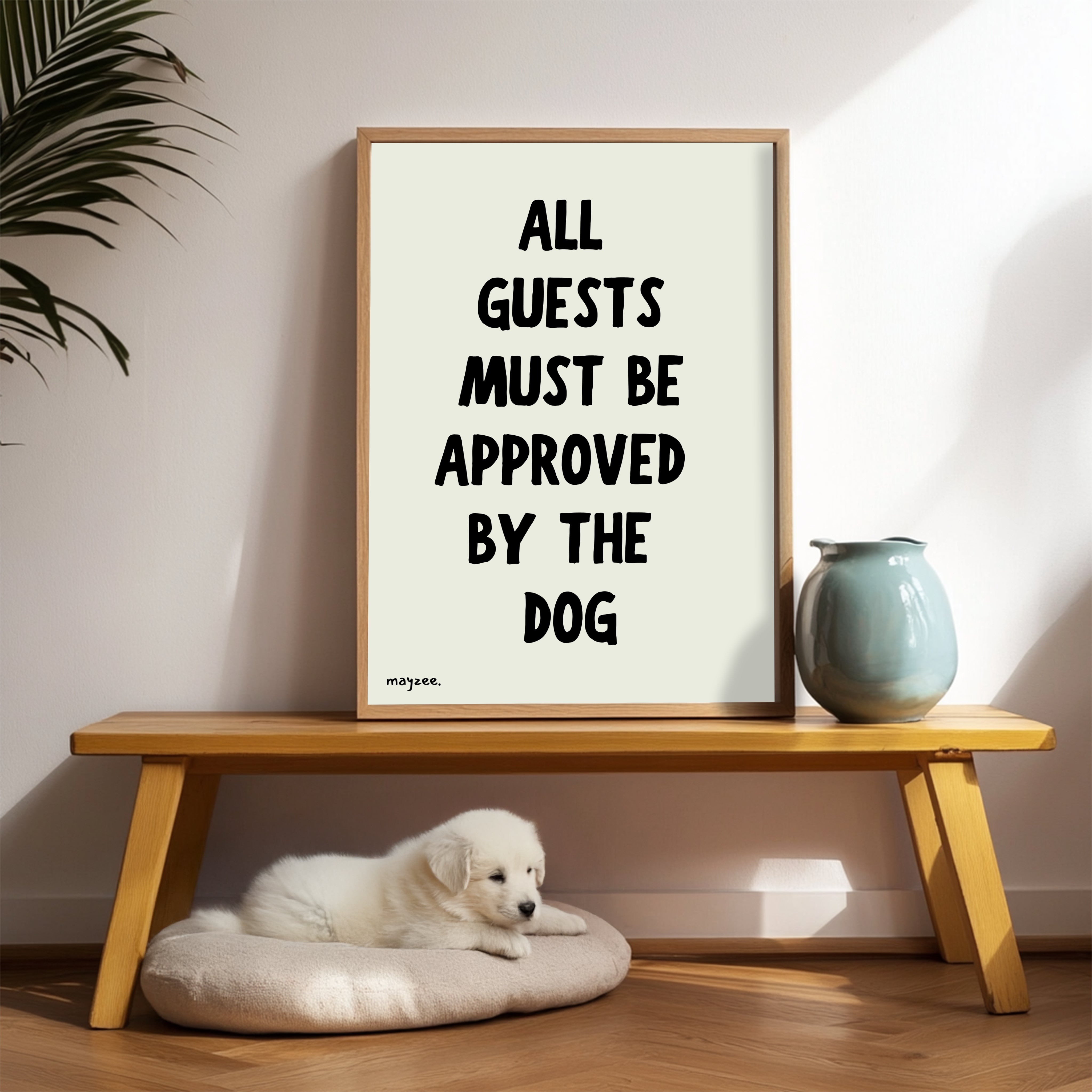 All Guests Must Be Approved (Black) – Mayzee